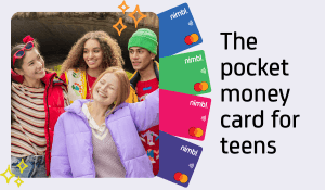 nimbl pocket money card for teens